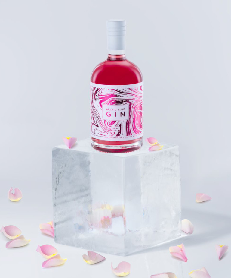 Arctic Blue Gin Rose - pink gin - Arctic Blue Beverages